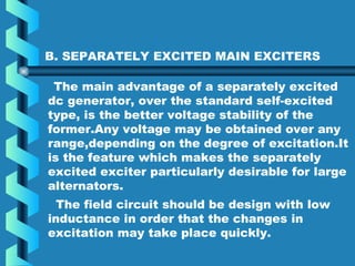 synchronous generator excitation | PPT