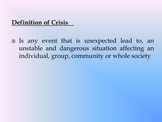 Crises response strategy | PPT