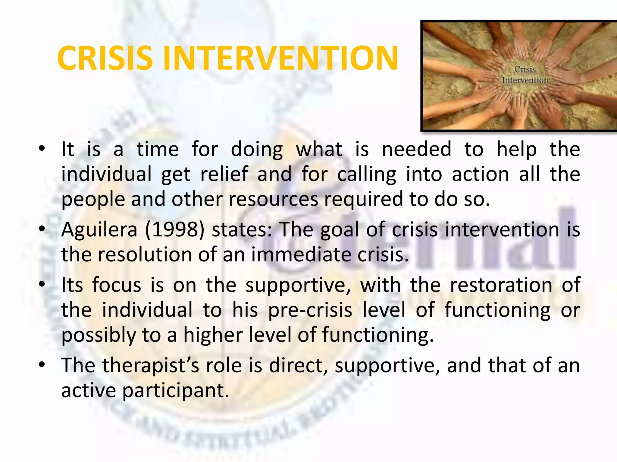 Crises, types ,management | PPTX