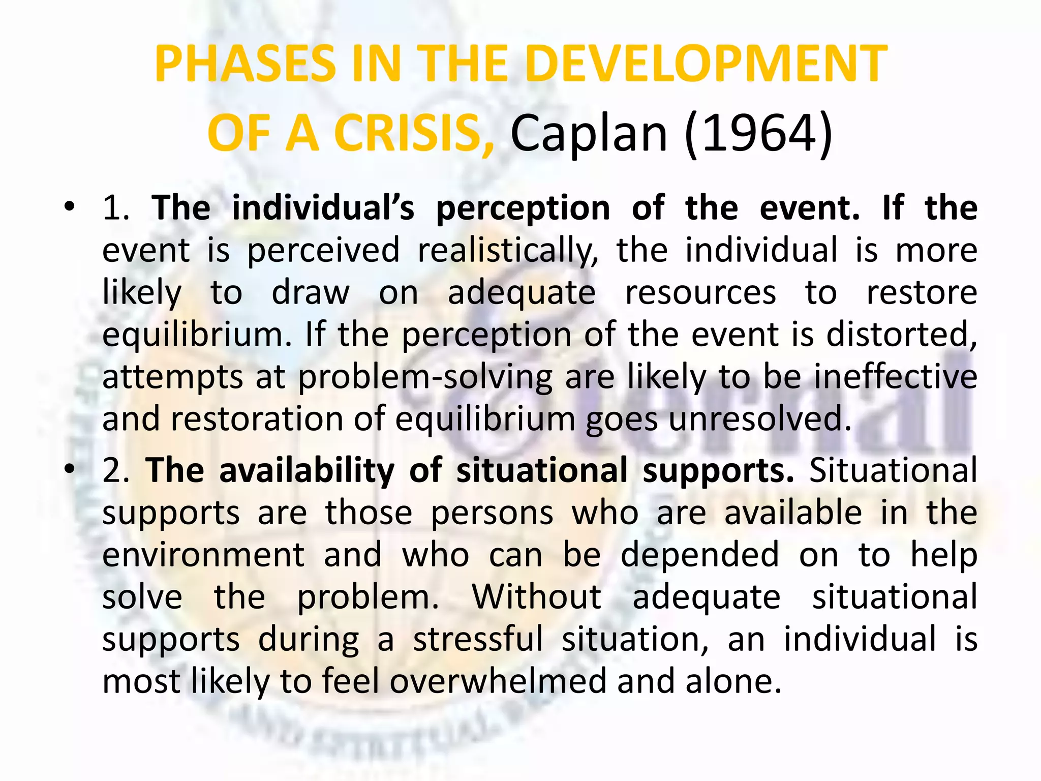 Crises, types ,management | PPTX