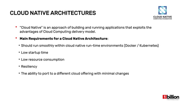 Enterprise Integration in Cloud Native Microservices Architectures | PPT