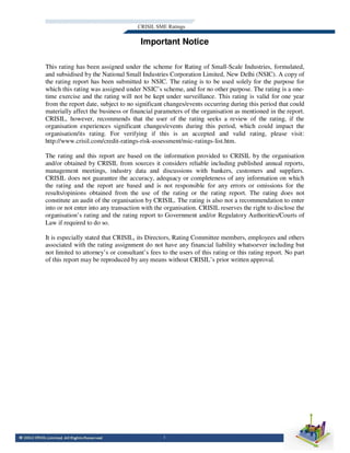 Crisil rating report | PDF