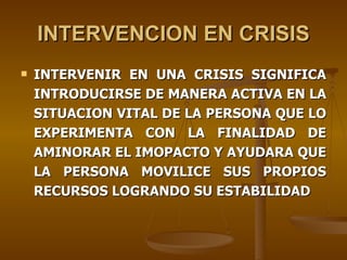 Teoría de la Crisis | PPT