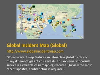Crisis and Disasters Website Roundup | PPT | Free Download