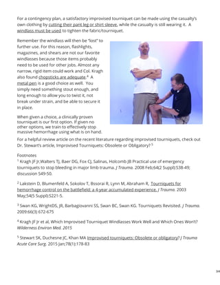 Improvised tourniquets: good to have an alternate plan | PDF