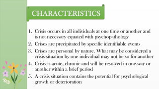 Crisis and its intervention. Crisis and its intervention.pptx