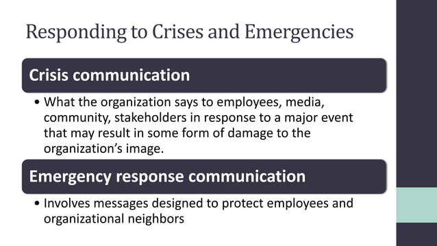 Crisis communication, Response to Crisis Situations | PPTX | Business ...