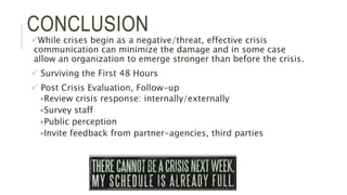 Crisis communication | PPTX
