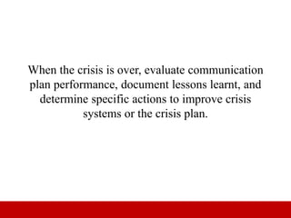 Crisis communication | PPTX