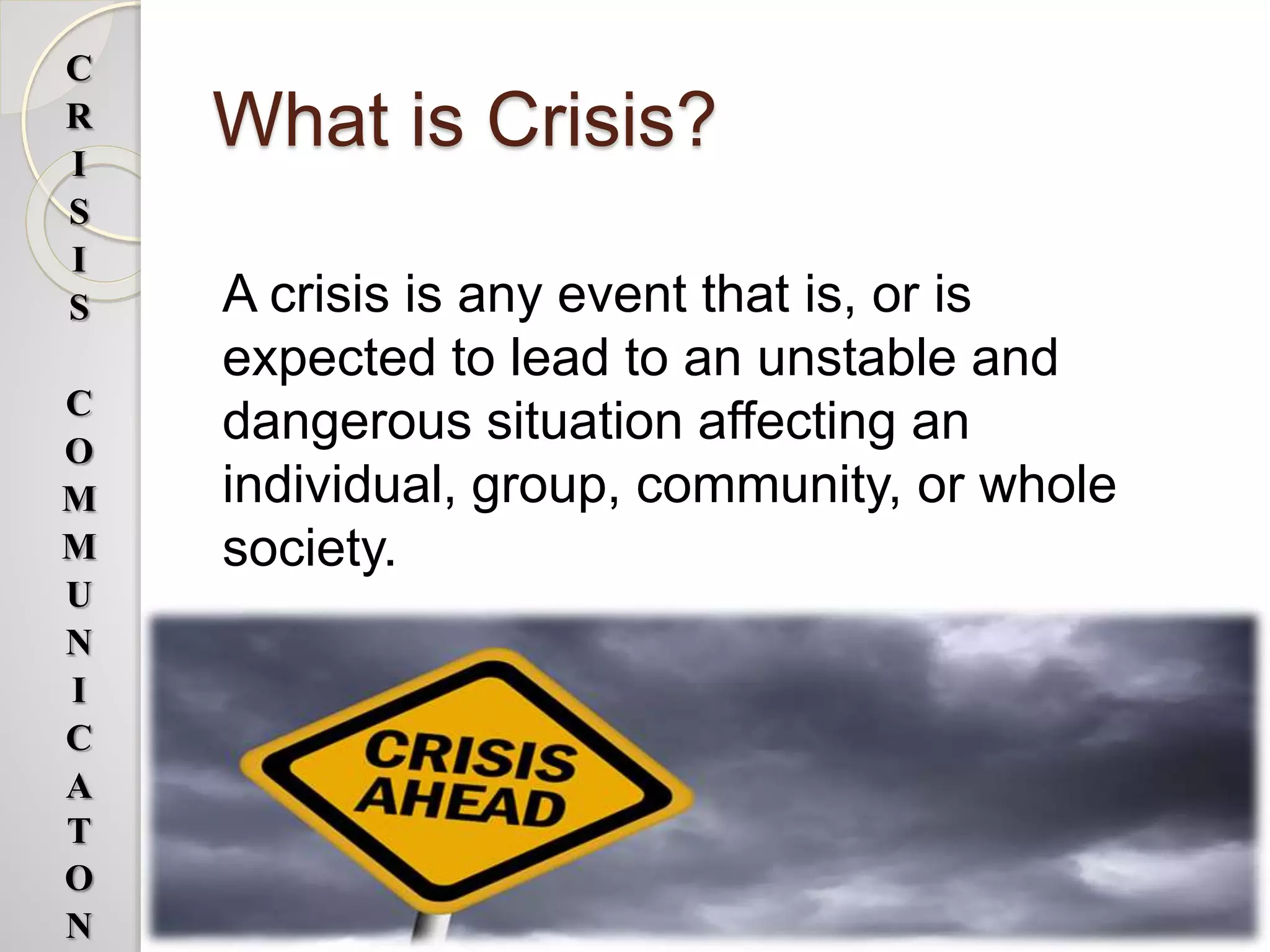 Crisis Communication ppt | PPTX