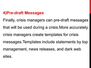 Crisis communication | PPTX | Business | Business and Finance