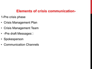 Crisis communication | PPTX | Business | Business and Finance