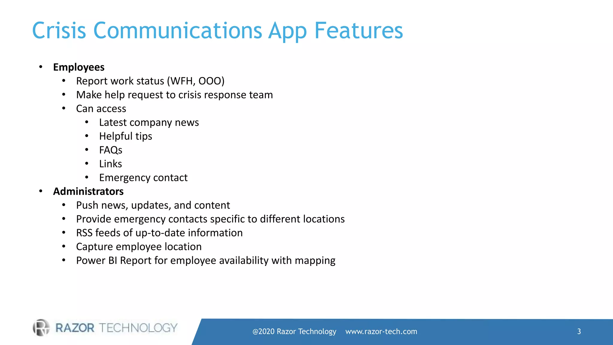 Crisis communication App - A Power Platform App from Microsoft | PPT
