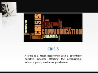 Crisis Communication & Implication for Organization | PPTX