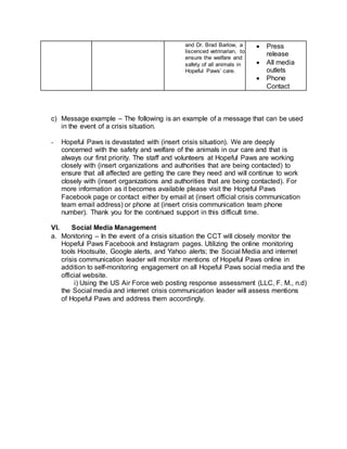 Crisis communication plan | DOCX