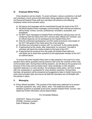 Crisis communication plan | PDF | First Aid | Injuries