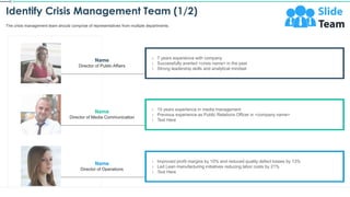 Crisis Communication Planning And Management Powerpoint Presentation ...