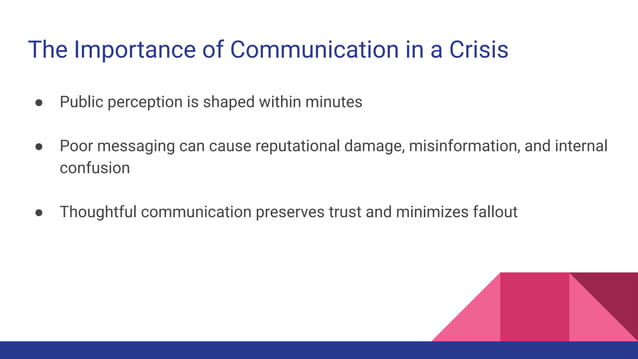 Crisis Communication — Why Messaging Matters Most | PDF