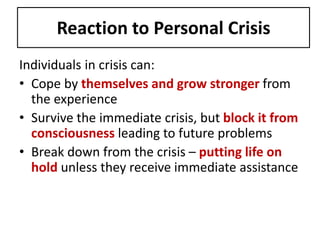 Crisis counseling | PPTX