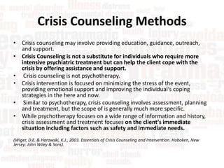 Crisis Counseling and Trauma | PPTX