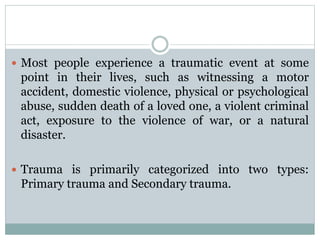 Crisis first aid for traumatic events | PPTX