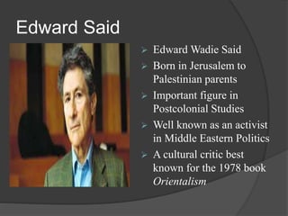 Crisis in Orientalism - Edward Said | PPTX