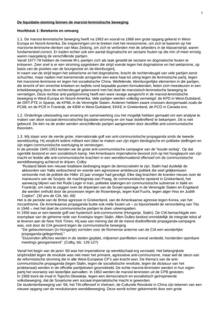 De liquidatiestroming binnen de marxistisch-leninistische beweging ...
