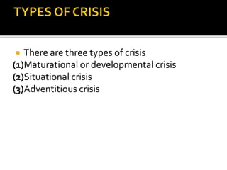 Crisis intervention | PPTX