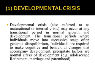 Crisis intervention | PPTX