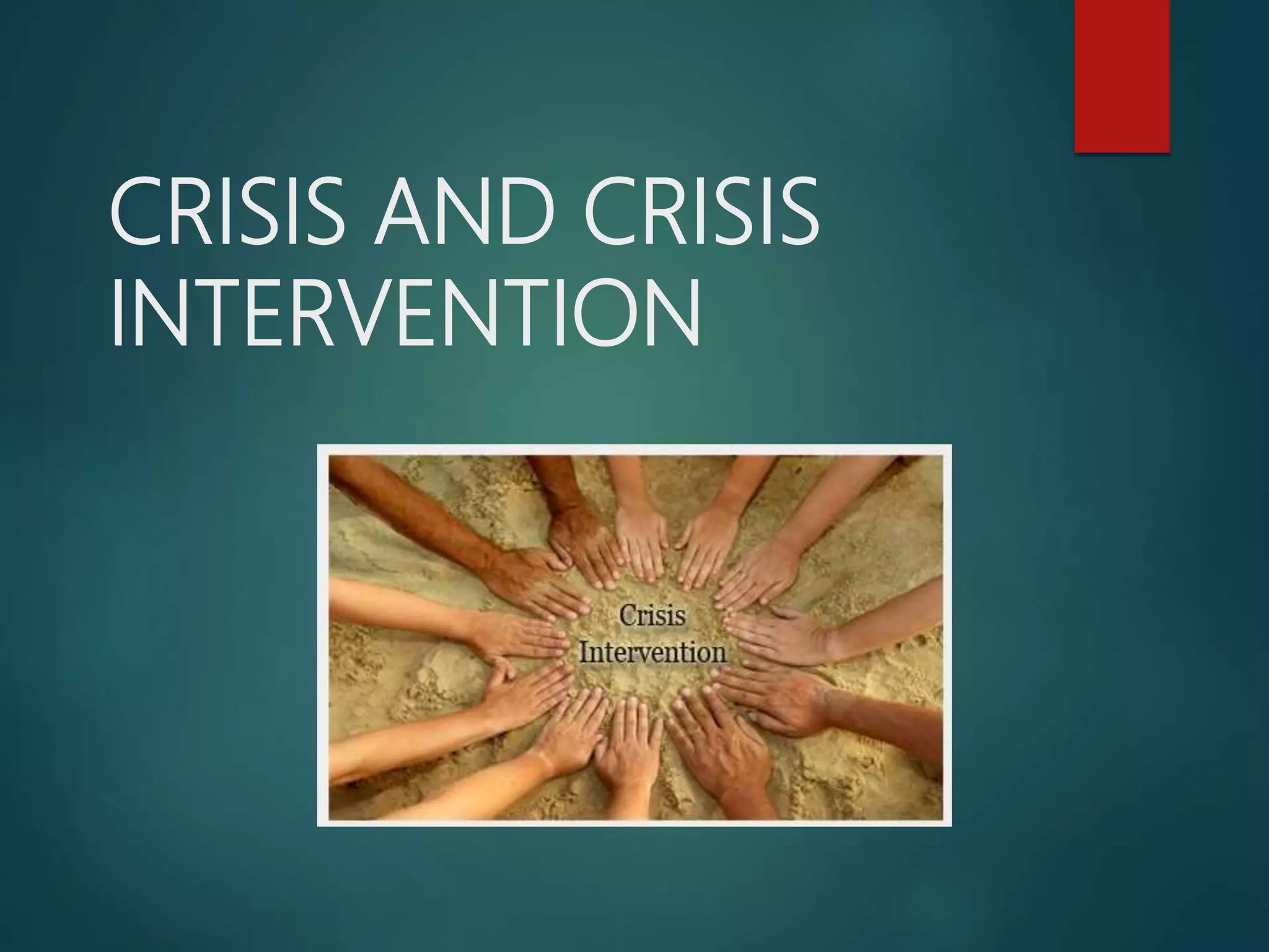 Crisis intervention | PPT