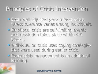 Crisis intervention SBT | PPT