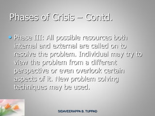 Crisis intervention SBT | PPT