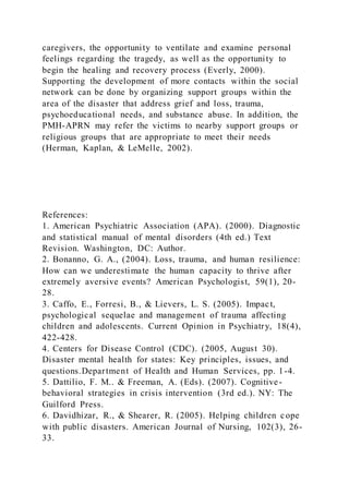 Crisis InterventionAdaptation and coping are a natural part of | DOCX ...