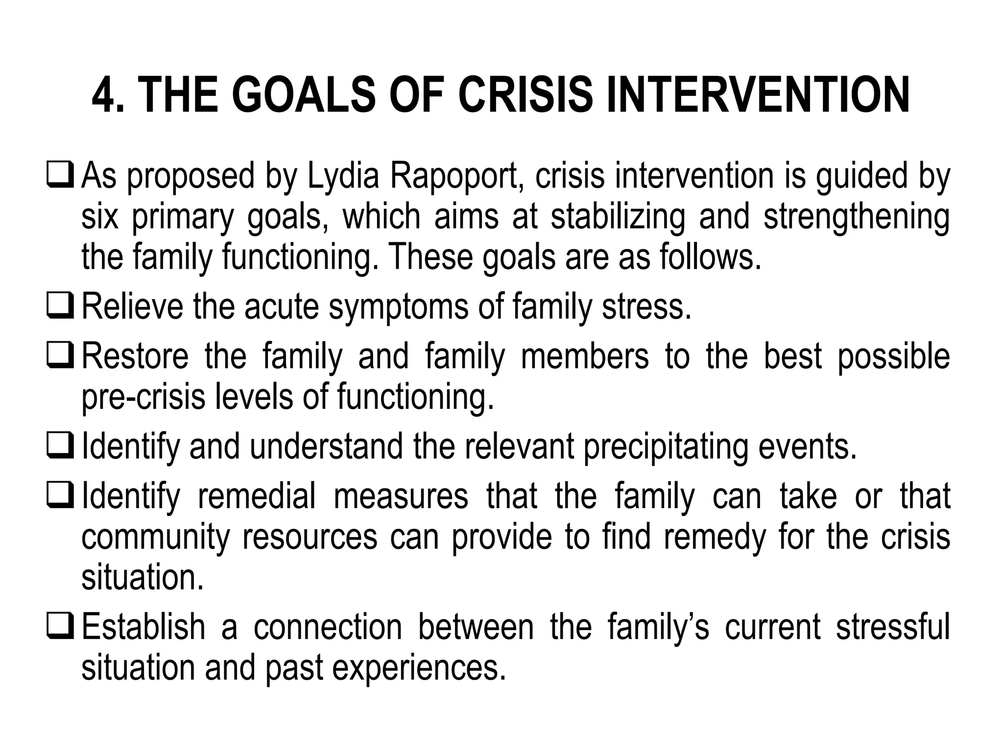 Crisis intervention model. jins | PPTX