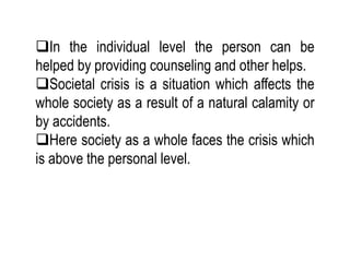 Crisis intervention model. jins | PPTX