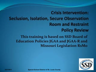 Crisis interventionpowerpoint22711 | PPT