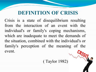 Crisis and crisis intervention | PPTX