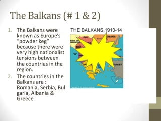 Crisis in the balkans review updated | PPTX