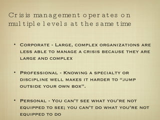 Crisis Management | PPT