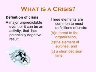 Crisis Management | PPT