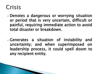 Crisis management and The Art of Problem Solving | PPTX
