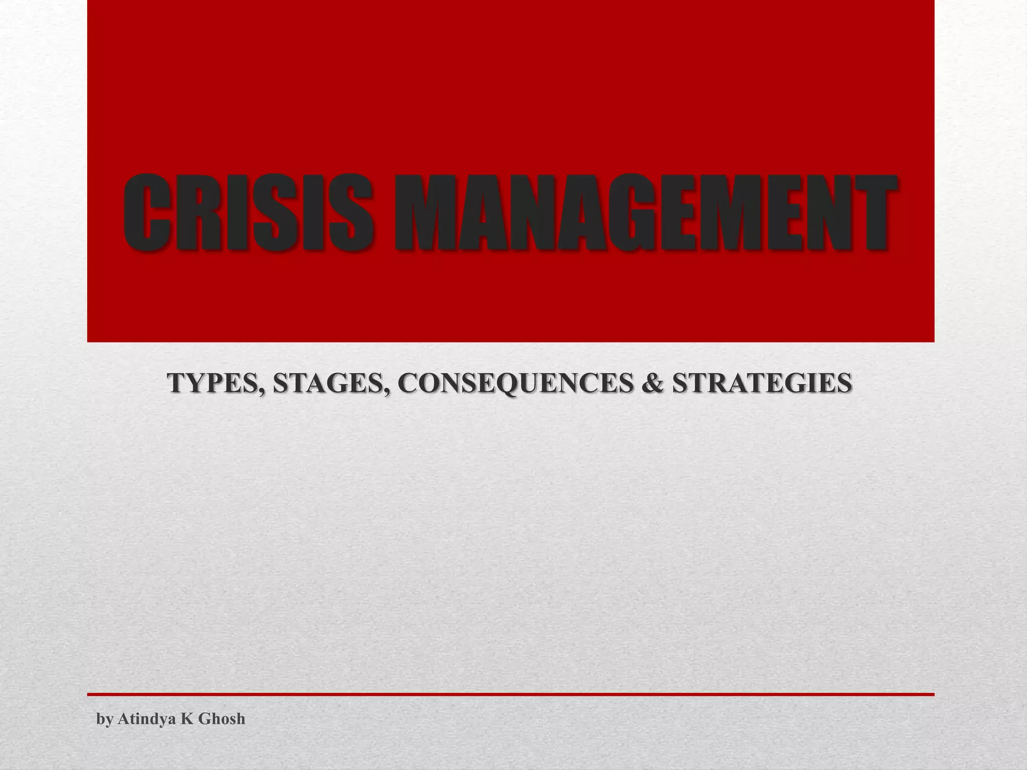 Crisis management | PPTX