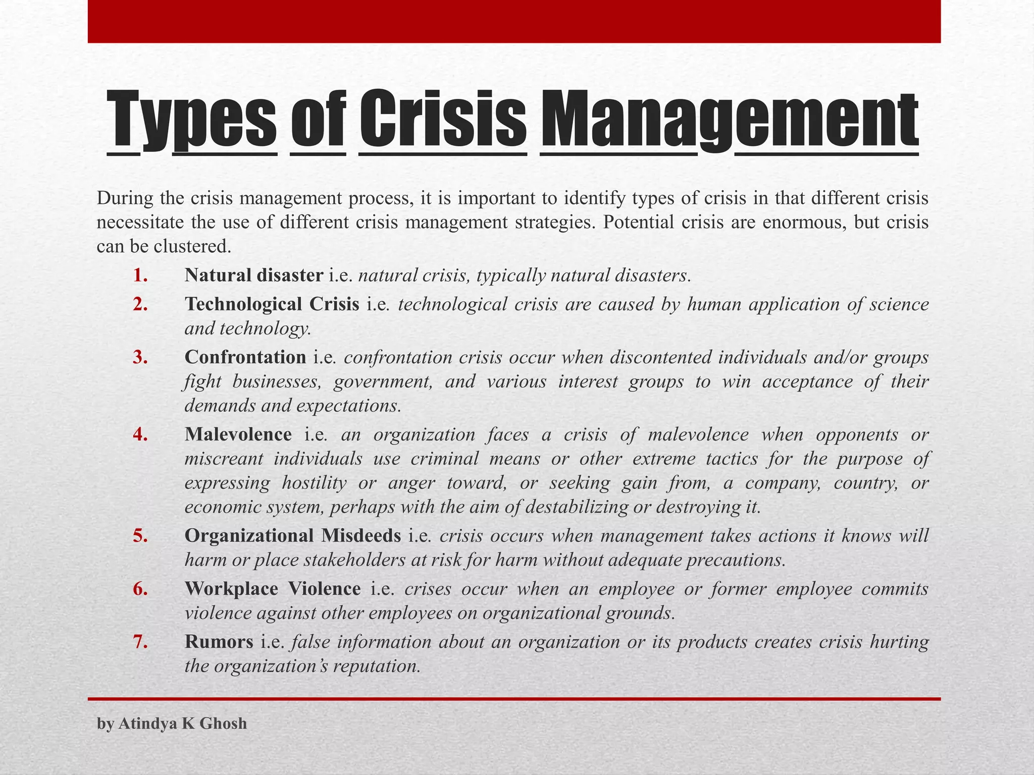 Crisis management | PPTX