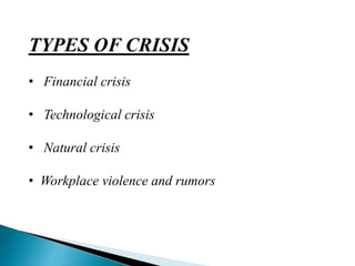 Crisis management | PPTX