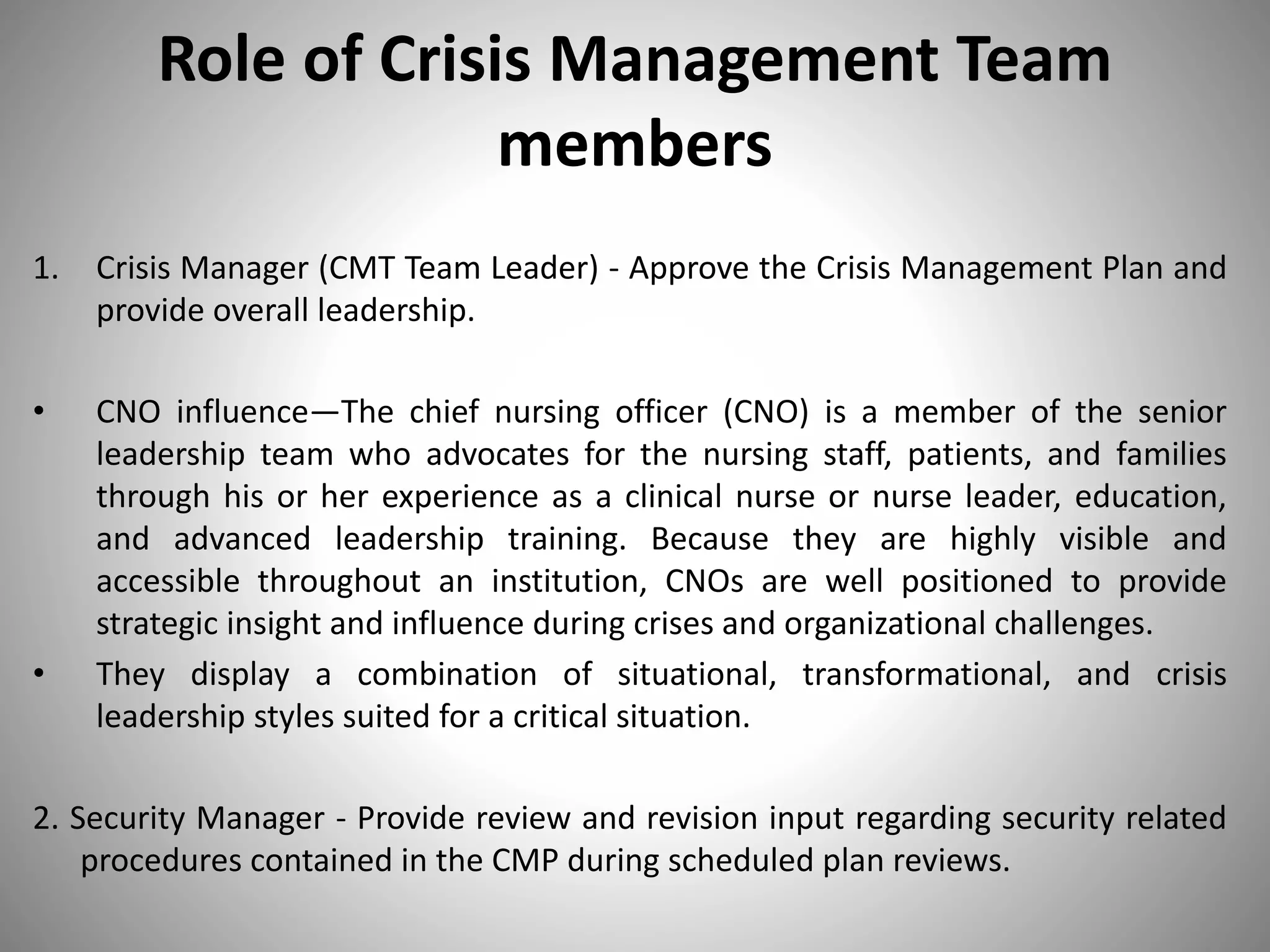 Crisis management | PPTX