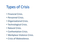 Crisis management.pptx | Business | Business and Finance