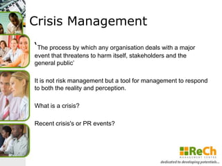 Crisis Management And Public Relations Workshop 1210 | PPT