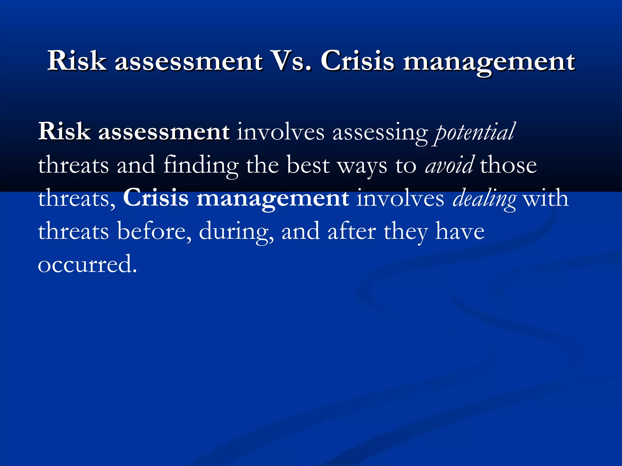 Crisis management case studies | PPT