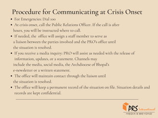 Crisis Management Guidelines | PDF