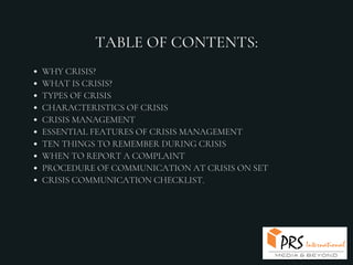 Crisis Management Guidelines | PDF
